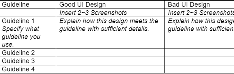 Solved Find a good user interface and a bad interface. Using | Chegg.com