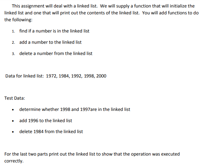 Solved in C /* Displays the list pointed to by headp | Chegg.com