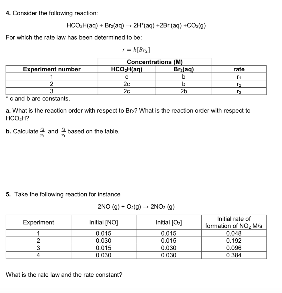 Solved 4. Consider the following reaction: HCO2H(aq) + | Chegg.com