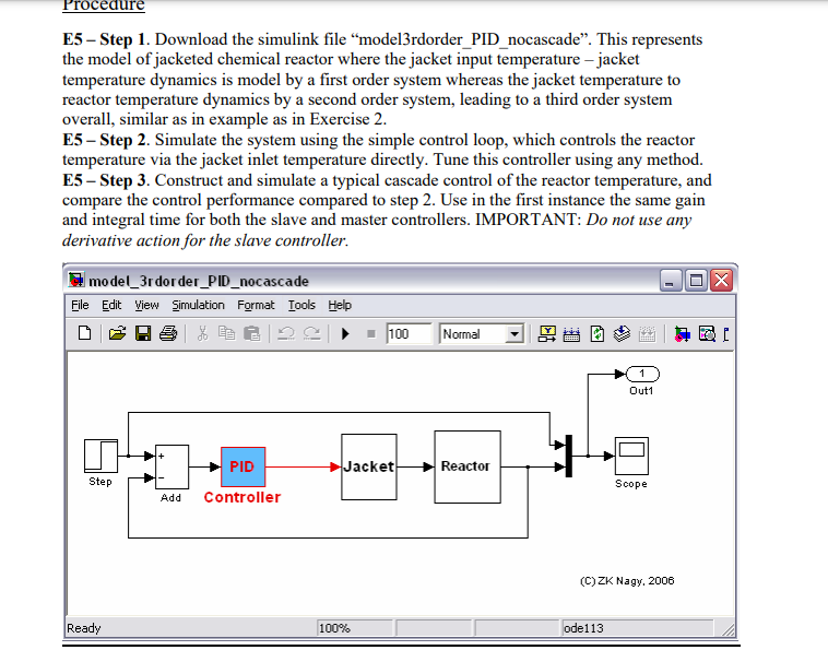 PID controller tuning using the IMC tuning rule. E4 - | Chegg.com