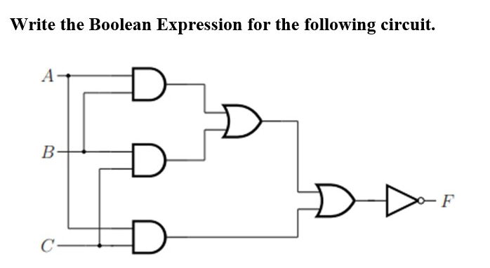 Solved Write the Boolean Expression for the following | Chegg.com