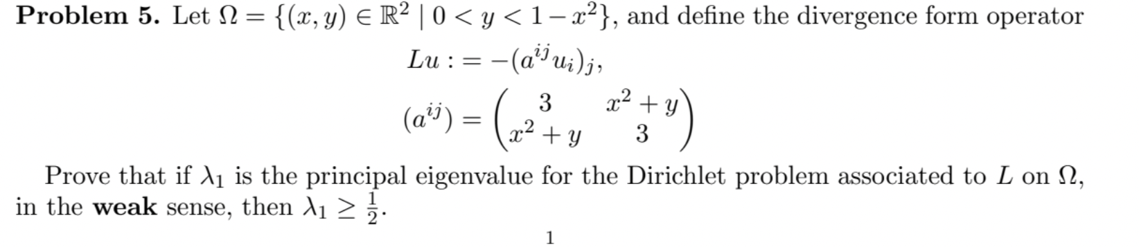 Solved Problem 5. Let 1 = {(x,y) = R2|0 | Chegg.com
