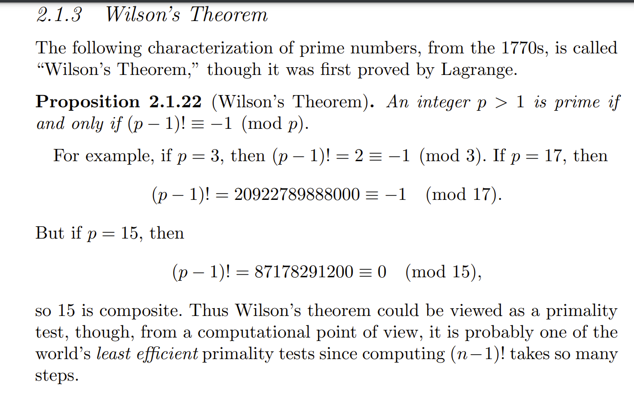 Solved 2.14 Prove that if n > 4 is composite then (n − 1)! ≡ | Chegg.com