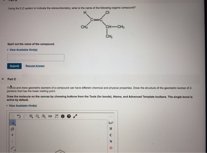 Solved Part A What is the chemical formula of 4-nonene? | Chegg.com