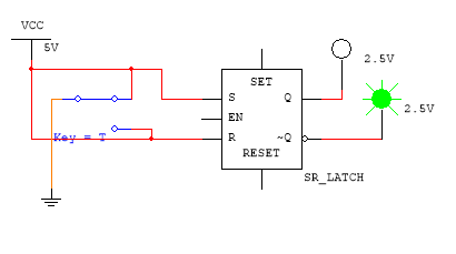 Solved Use Multisim and a SPDT switch to have it toggle Q | Chegg.com