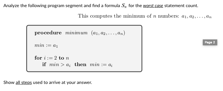 Solved Analyze the following program segment and find a | Chegg.com