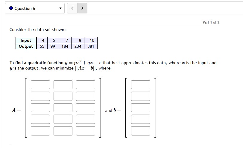 Solved Question 6Part 1 of 3Consider the data set | Chegg.com