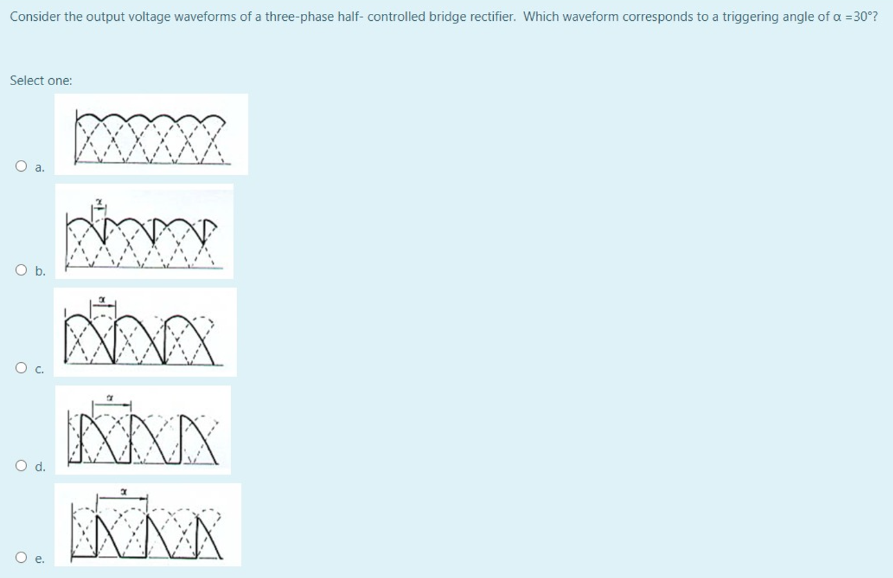 Solved Consider The Output Voltage Waveforms Of A