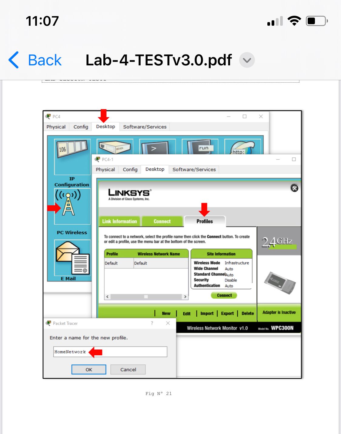 Solved Lab-4-TESTV3.0.pdf Fig N∘13 Fig N∘Step 2.3 Continue | Chegg.com
