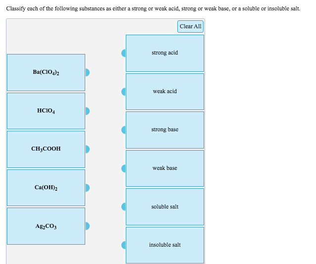 Solved Classify each of the following substances as either a | Chegg.com