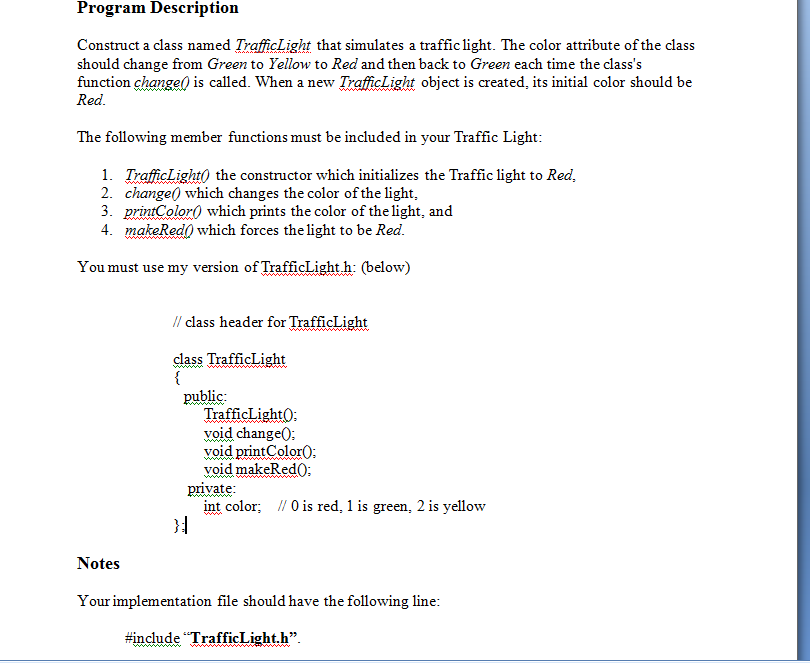 Solved Program Description Construct a class named | Chegg.com
