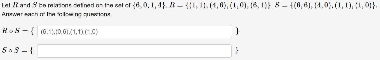 Solved Let R And S Be Relations Defined On The Set Of