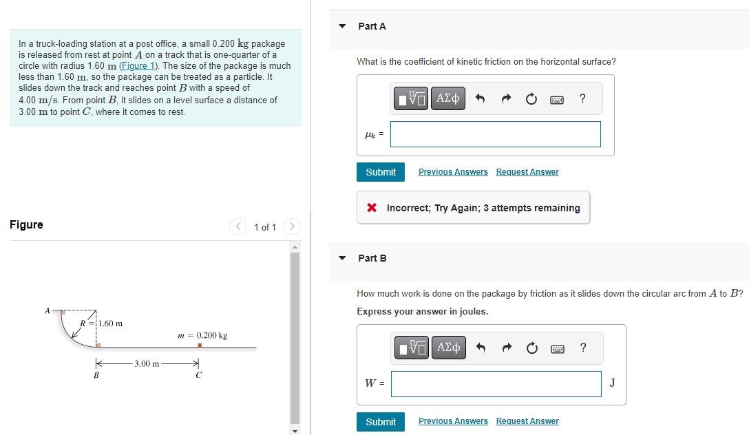 Solved In a truck-loading station at a post office, a small | Chegg.com