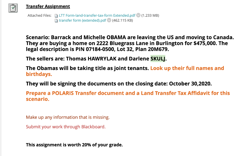 Transfer Assignment Attached Files: LTT | Chegg.com