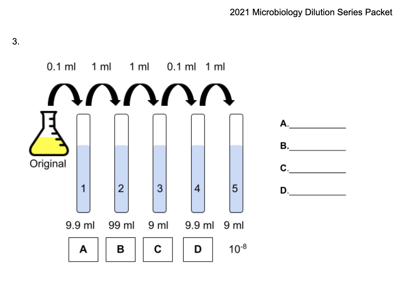 Solved 2. 1 ml 1 ml 1 ml 1 ml 1 ml an A. B. Original C. | Chegg.com