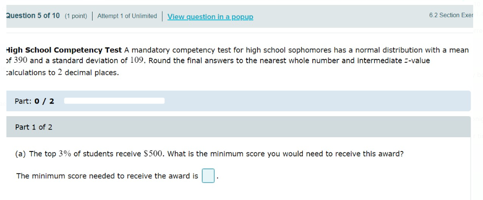Solved High School Competency Test A mandatory competency | Chegg.com