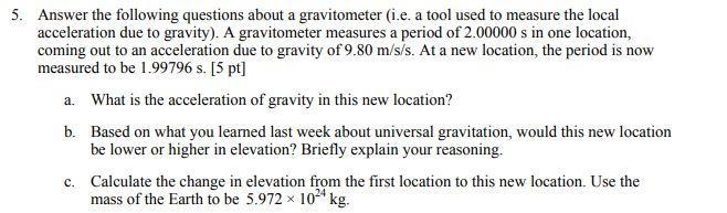 Solved 5. Answer the following questions about a | Chegg.com
