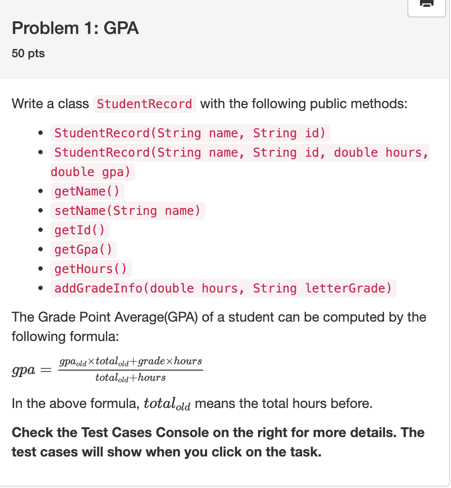 Solved Write a class with the following public methods: - | Chegg.com