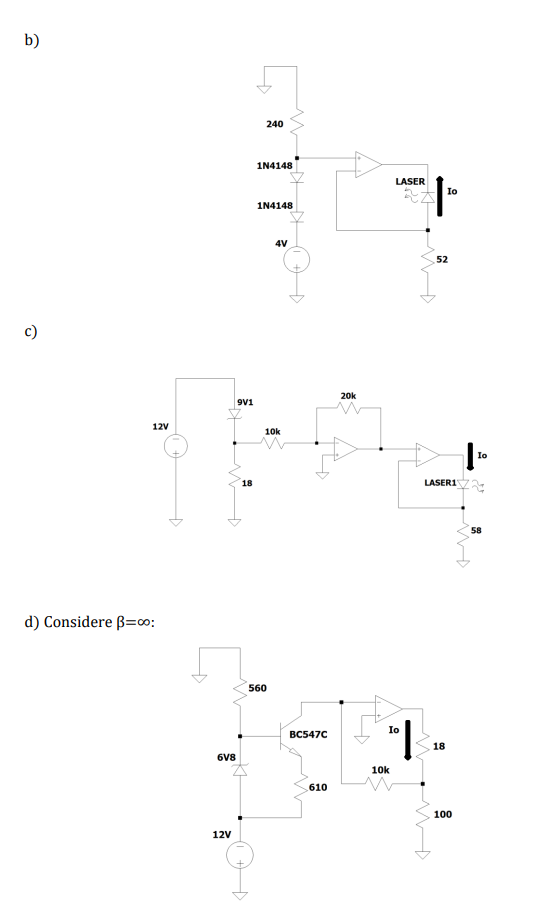 Solved Calculate The Output Current Io A For The Circuits 5347