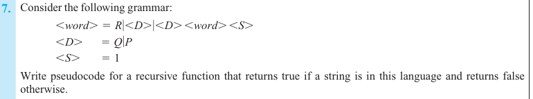 Solved Consider the following grammar: ,=R||