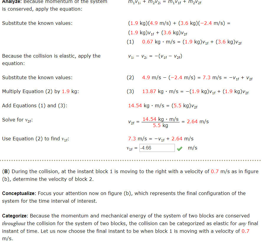 Solved A Two-Body Collision with a Spring WWW- m2 m2 A block | Chegg.com