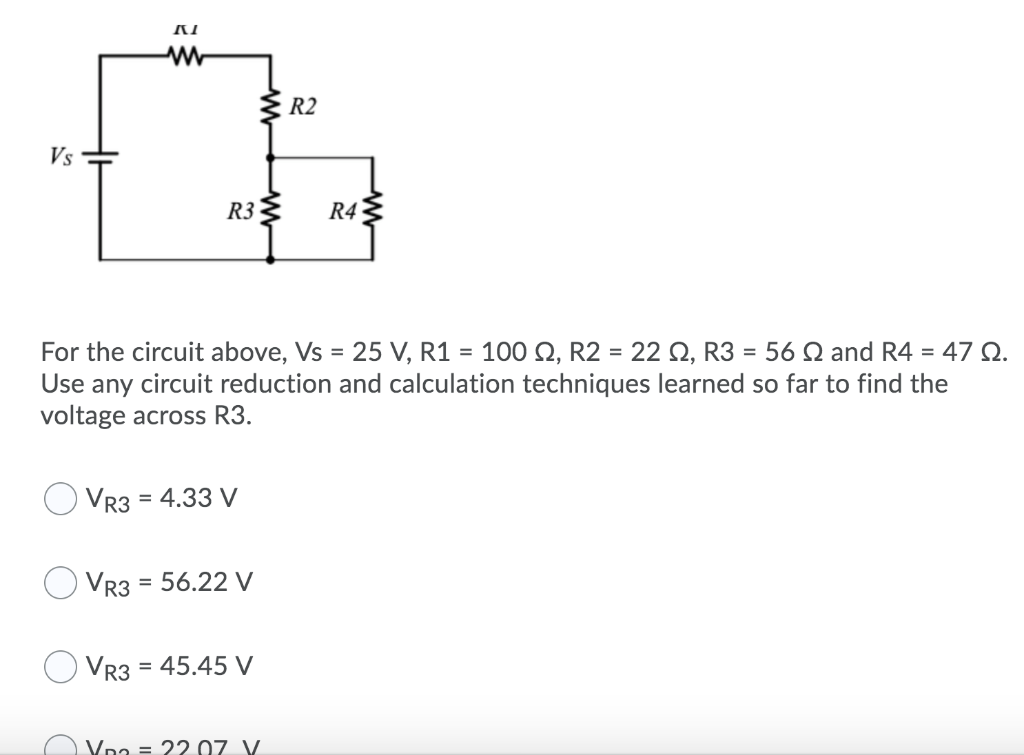 Solved IIN RI R2 R3 R4 R5 For the circuit above, lin = 45 | Chegg.com