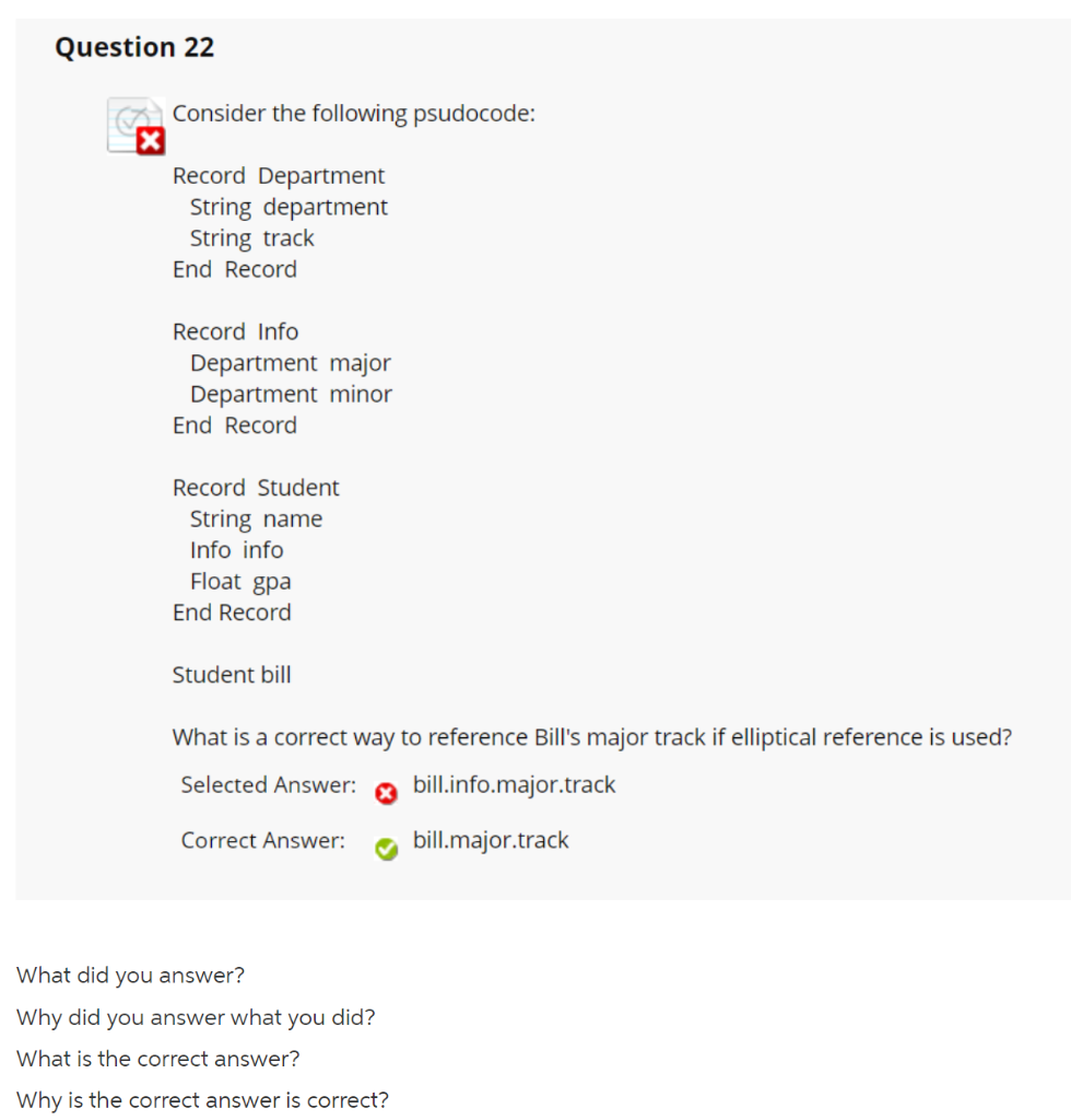 Solved Question 22 Consider the following psudocode: X | Chegg.com
