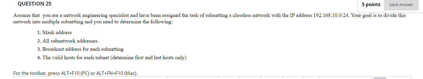 Solved Assume that you are a network engineering specialist | Chegg.com