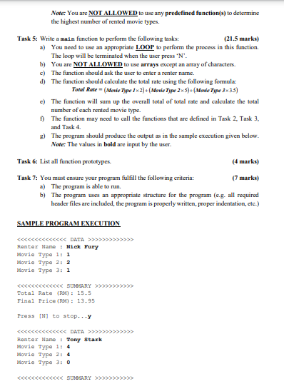 Solved Question 165 Marks Write A Complete C Program That 1445