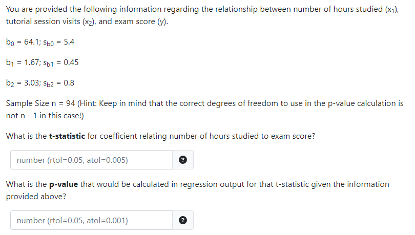 Solved You are provided the following information regarding | Chegg.com