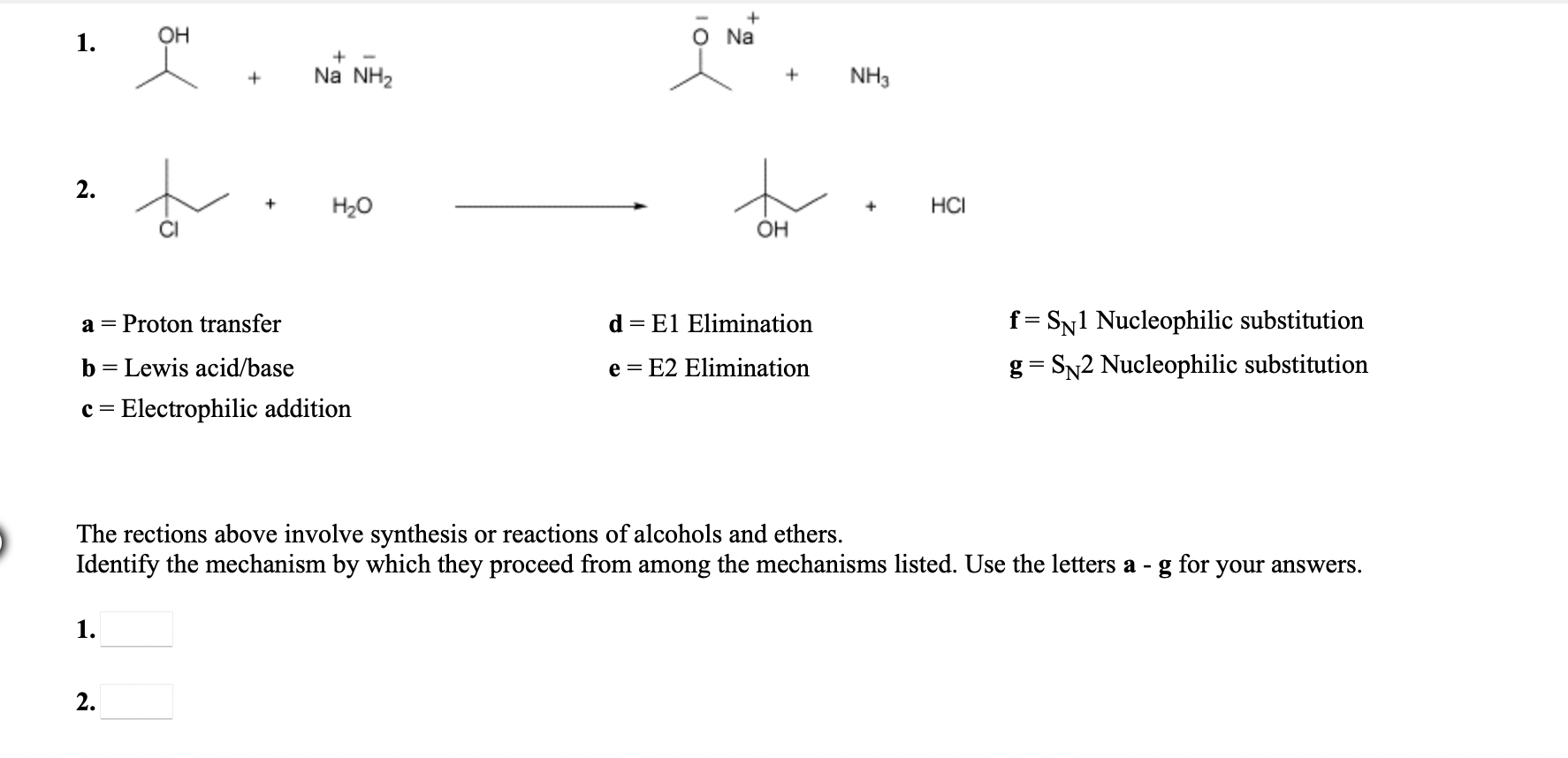 Solved OH 1. + HI H2O 2. . BF3 - BF3 a = Proton transfer | Chegg.com