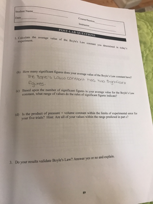 Solved Structor Mr Hichs PRE-LAB ASSIGNMENT 1. A mixture of | Chegg.com Solved Structor Mr Hichs PRE-LAB ASSIGNMENT 1. A mixture of | Chegg.com