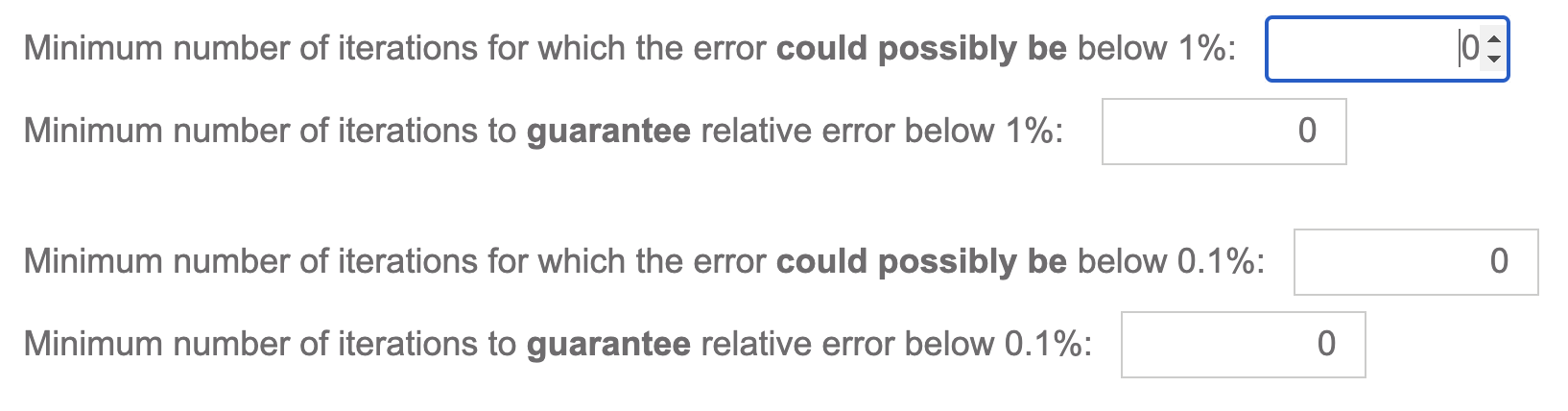 Solved When using the bisection method, the relative error | Chegg.com