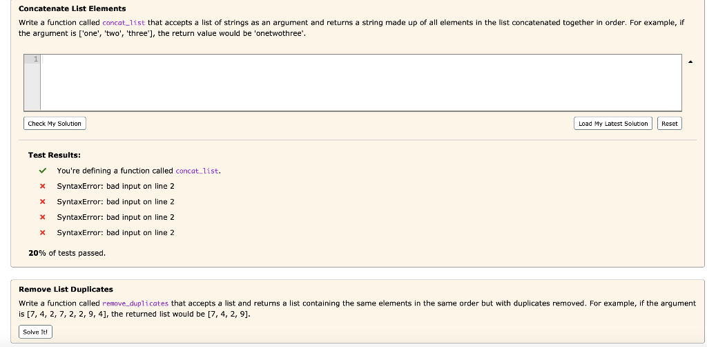 Solved Concatenate List Elements Write A Function Called Chegg