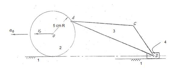 Solved In the mechanism shown in the figure, the roller | Chegg.com