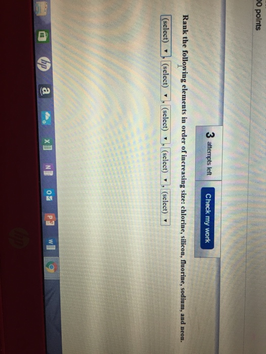 Solved Rank the following elements in order of increasing | Chegg.com