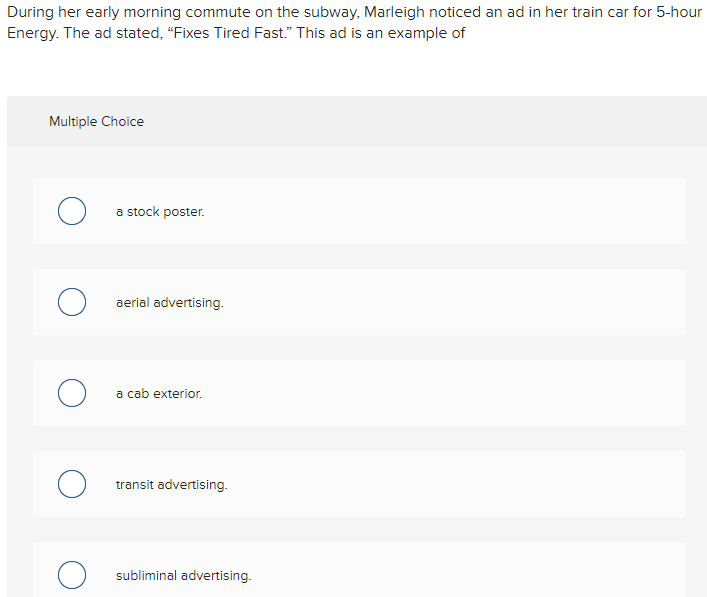 Solved During her early morning commute on the subway, | Chegg.com