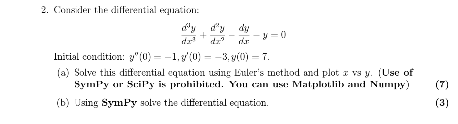 Solved Consider the differential | Chegg.com