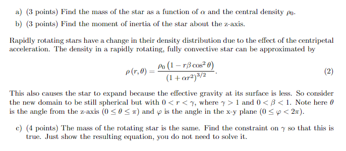 Solved 3) (10 points) Fully convective stars are nearly | Chegg.com