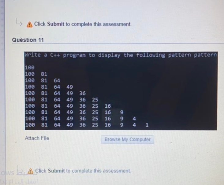 Solved > A Click Submit to complete this assessment Question | Chegg.com