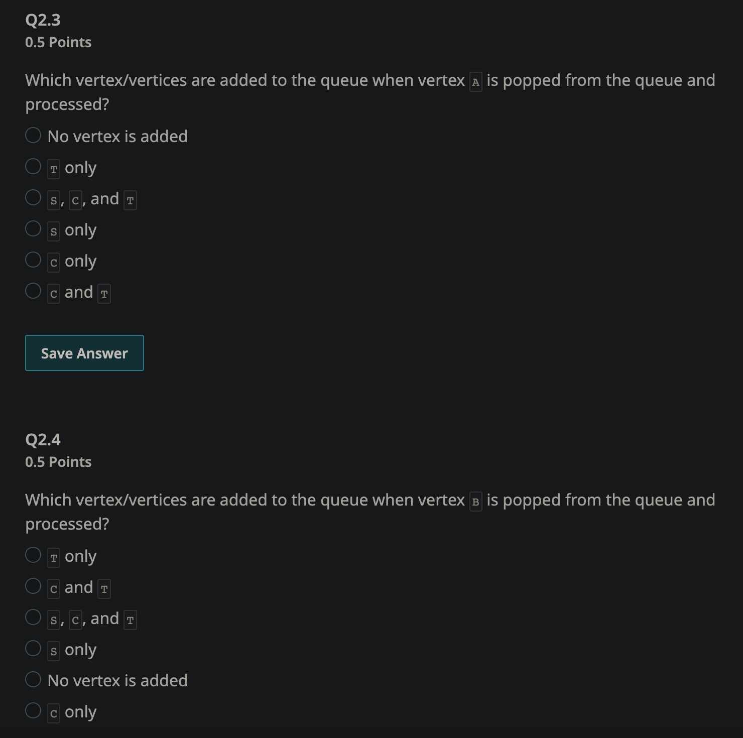 Solved 3.5 Points Consider running the Bellman-Ford's | Chegg.com