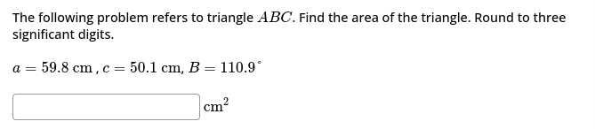 Solved The following problem refers to triangle ABC. Find | Chegg.com