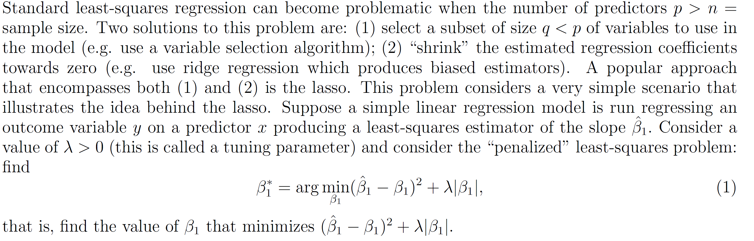 Solved Standard least-squares regression can become | Chegg.com
