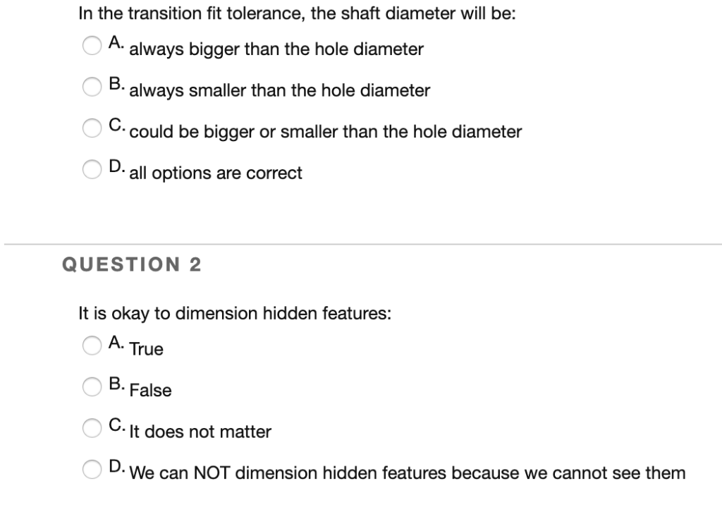 Solved In the transition fit tolerance, the shaft diameter | Chegg.com