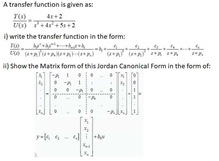 Solved A transfer function is given | Chegg.com