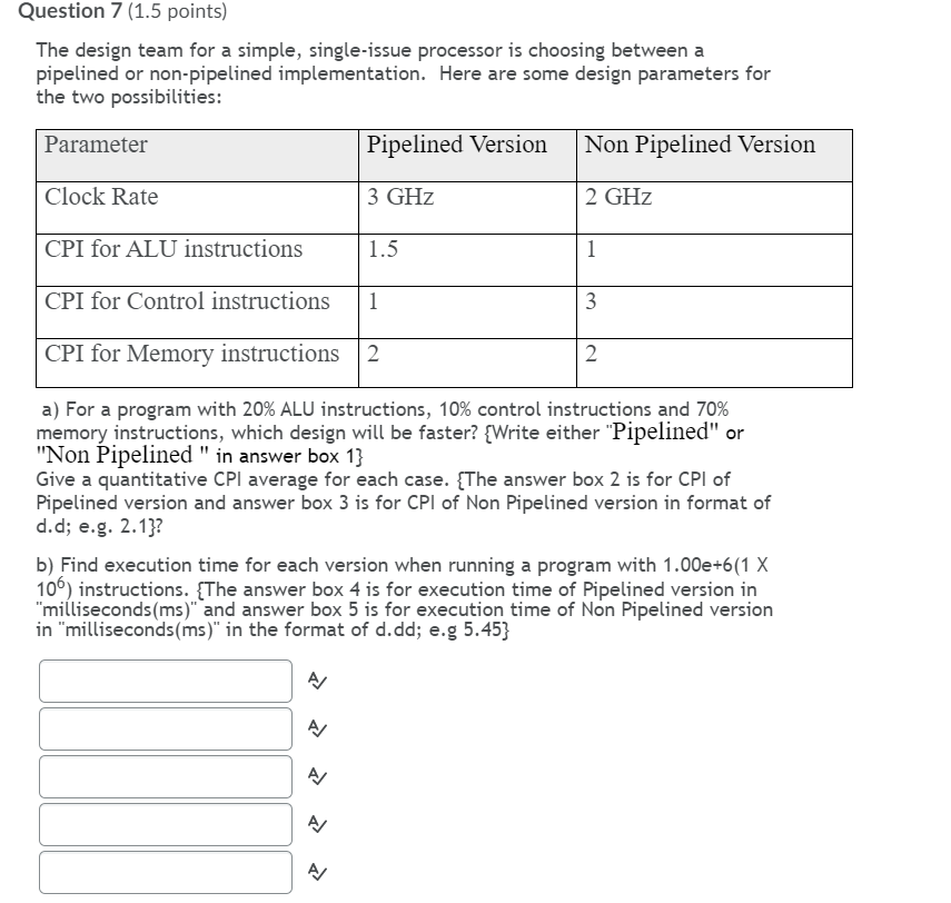 Solved Question 7 (1.5 points) The design team for a simple, | Chegg.com