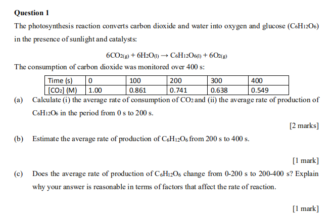 Solved The photosynthesis reaction converts carbon dioxide | Chegg.com