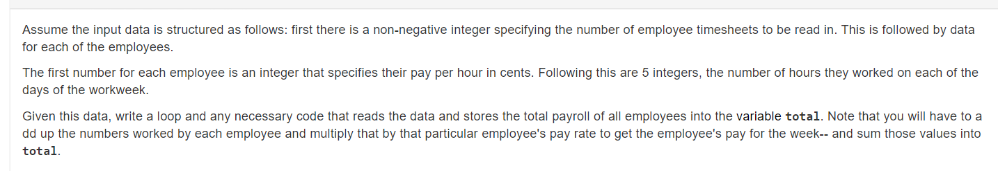 Solved Assume the input data is structured as follows: first | Chegg.com