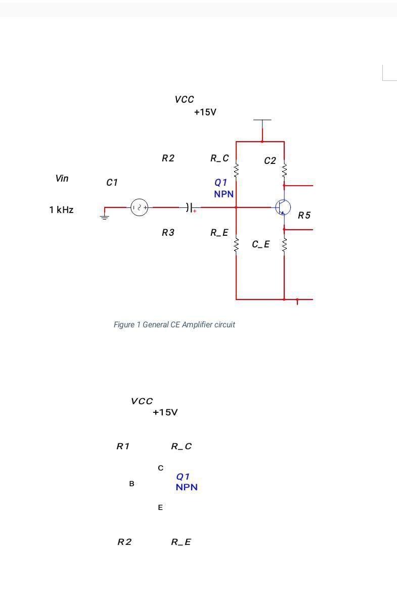 Single Stage Amplifier Objectives Design an RC | Chegg.com