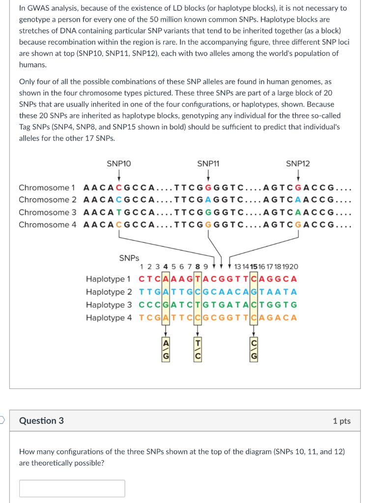 Solved In GWAS analysis, because of the existence of LD | Chegg.com